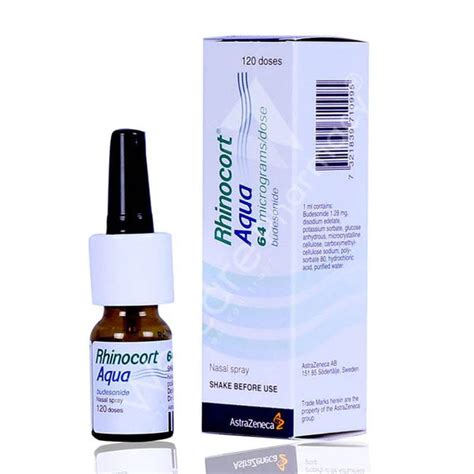 Rhinocort Aqua Nasal Spray 120 Dose Fast Allergy And Congestion Relief