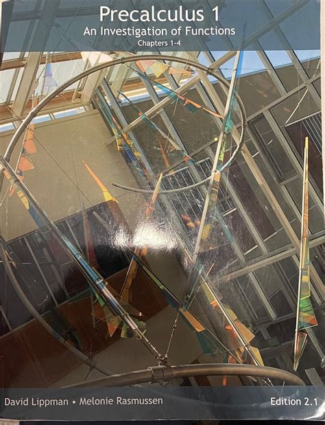 Precalculus 1 An Investigation Of Functions Chp 1 4 Precalculus 9781548407124 Ebay