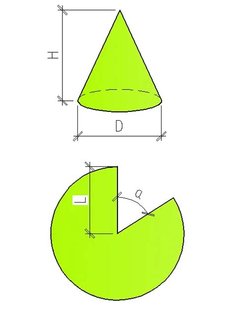 Cone Development Calculator Flat Pattern And Sector Angle