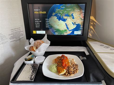 Etihad Airways Economy Class Food Menu