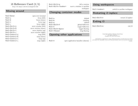 Pdf I3wm Cheat Sheet Dokumentips Pdf I3wm Cheat Sheet Dokumentips