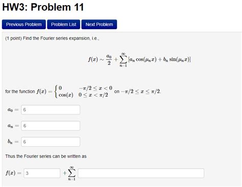 Solved Hw3 Problem 11 Previous Problem Problem List Next