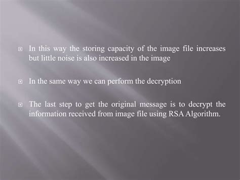 rsa cryptography andsteganography ppt
