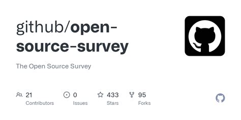 Github Githubopen Source Survey The Open Source Survey
