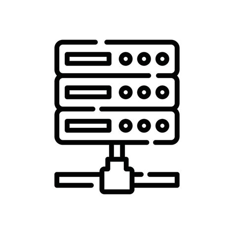 Network Server Vector Line Icon Cloud Computing Symbol Eps 10 File 16878139 Vector Art At Vecteezy