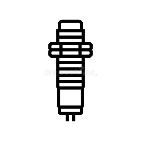 Proximity Sensor Module Line Icon Vector Illustration Stock Vector Illustration Of Vector