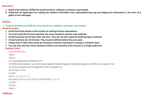 Js Week 3 Js Programs Exercise 3 1 Explore The Features Of Es6