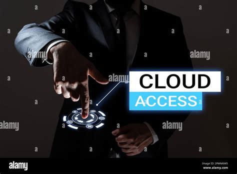 Handwriting Text Cloud Access Business Showcase Software Tool Between The Organization And The