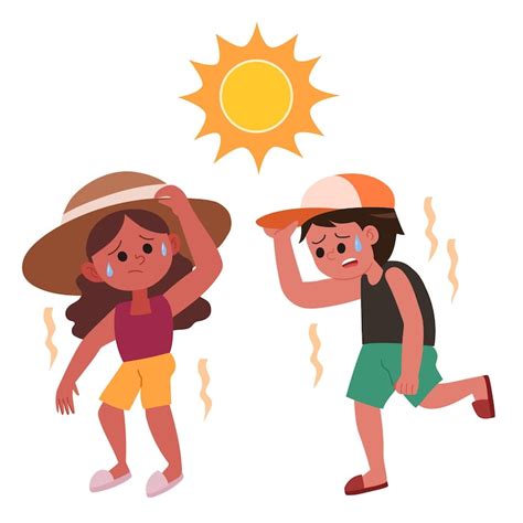 Summer Heat Safety Clipart