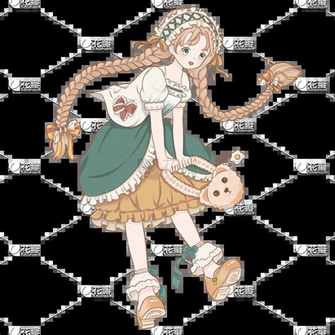 手绘小女孩洛丽塔人物1素材 花瓣网