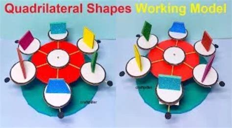 How To Make Quadrilateral Shapes Working Model Diy Simple Maths Working Model Maths Tlm