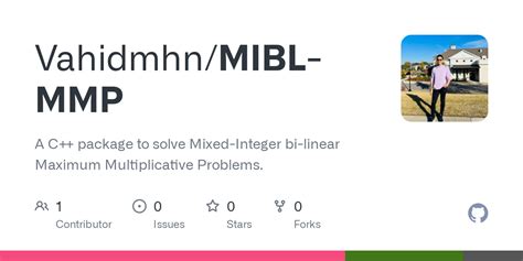 Github Vahidmhnmibl Mmp A C Package To Solve Mixed Integer Bi Linear Maximum