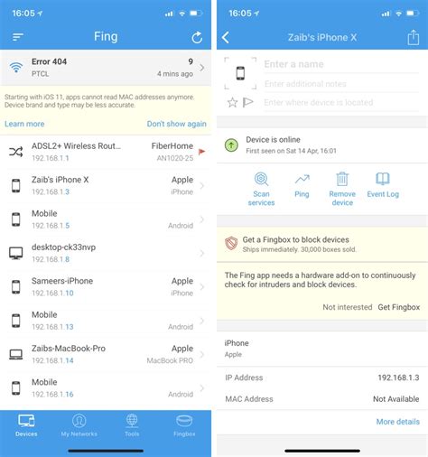 See List Of Devices Connected To Your Wi Fi Network With Fing Network