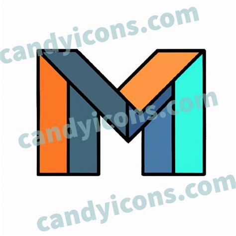 A Robust And Angular Letter M 6621 Candyicons