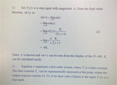 Solved DC Motor Modelling The Dc Motor Shown In Figure 1 Chegg Com