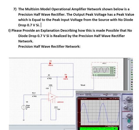 Video Solution The Multisim Model Operational Amplifier Network Shown Below Is A Precision Half