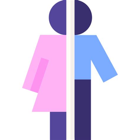Gender Dysphoria Basic Straight Flat Icon