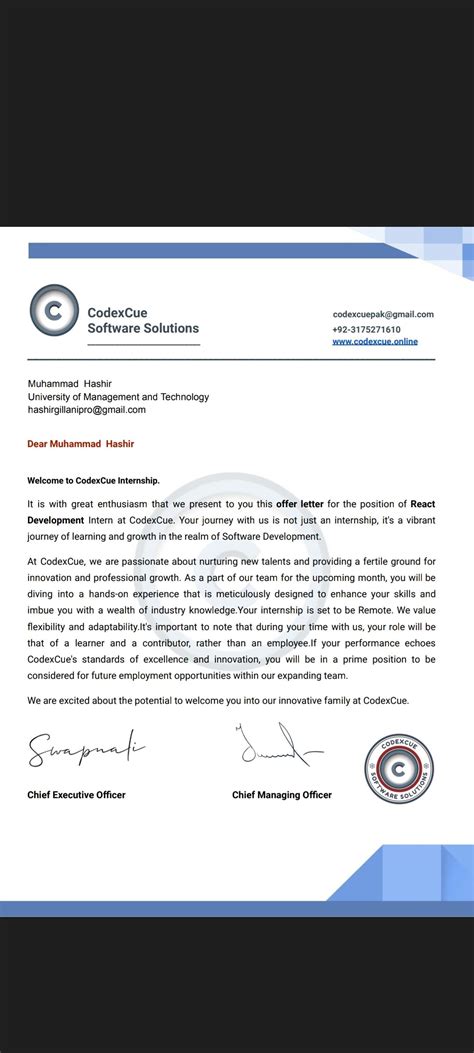 Muhammad Hashir On Linkedin I Am Thrilled To Share That I Have Been