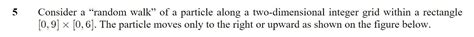 Solved 5 Consider A “random Walk” Of A Particle Along A