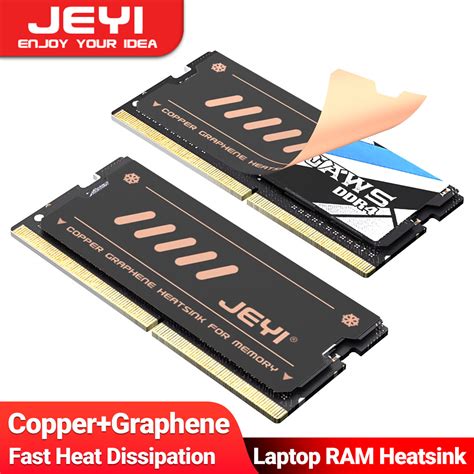 Jeyi 石墨烯筆記本電腦 Ram 散熱器雙層石墨烯和銅箔設計冷卻器內存散熱器適用於 Ddr5 Ddr4 Ddr3 蝦皮購物