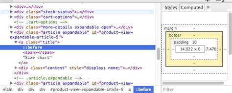 Html Is There Way To Get Computed Metrics Of Pseudo Elements In