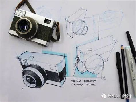 【工业设计案例抄绘】day3：照相机手绘图案例参考素材 知乎