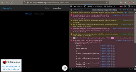 Ldraw Example Does Not Work In Ff Issue Mrdoob Three Js Github