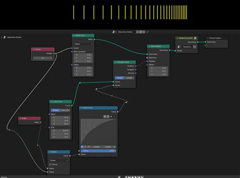 geometry nodes point density based on distance modeling blender
