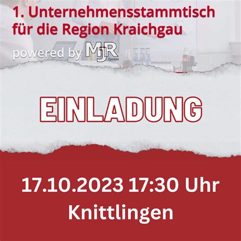 1 Unternehmensstammtisch Kraichgau Mjr Gmbh