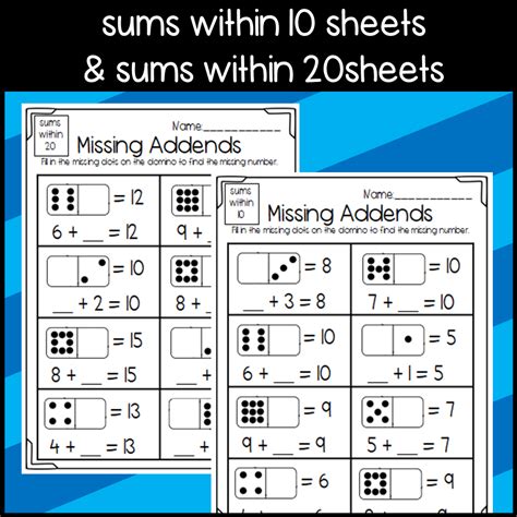 Find Missing Factors Addend Subtraction Missing Addend And Subtraction