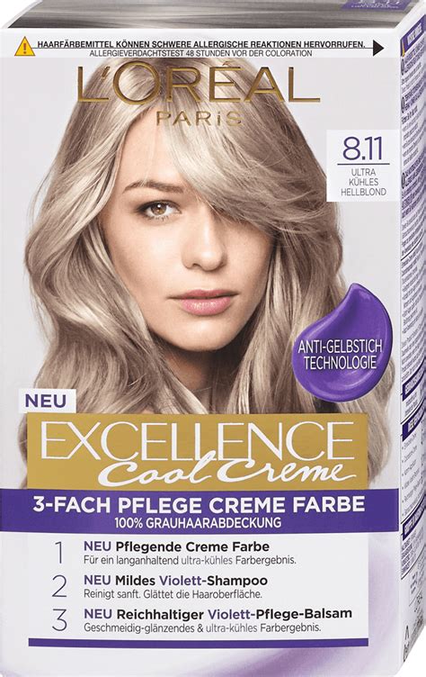 L'ORÉAL PARIS Excellence Cool Creme Haarfarbe - Nr. 8.11 Ultra Kühles ...