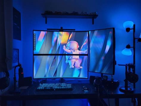 New Triple Monitor Setup W Dual Stacked 34 Ultrawides Before Pic In