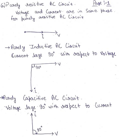 Solved Electrical Circuit QUESTION A Draw A Phasor Diagram To Course Hero