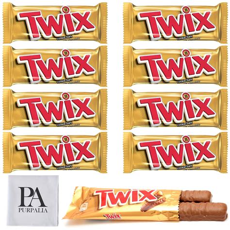 Twix Candy Bars Bulk 50g Individually Wrapped Full Size Caramel Cookie Bars