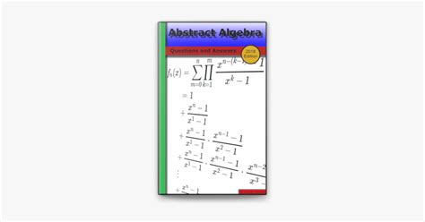 ‎abstract Algebra Questions And Answers En Apple Books