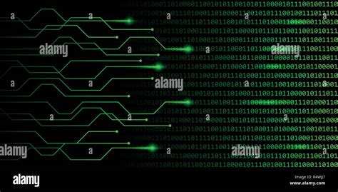 Web Digital Technology Green Binary Code Communication Vector