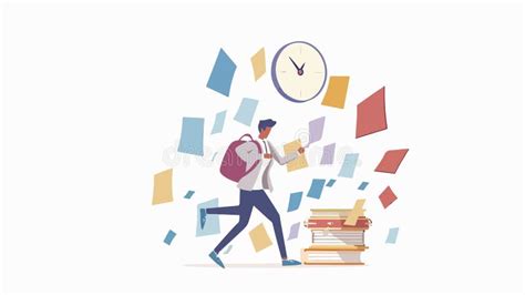 Efficient Multitasking For Productive Time Management In Professional Work Environment Stock