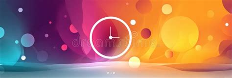 Soft Vibrant Gradient Background Featuring Mindfulness Timer App For Relaxation And Focus Stock