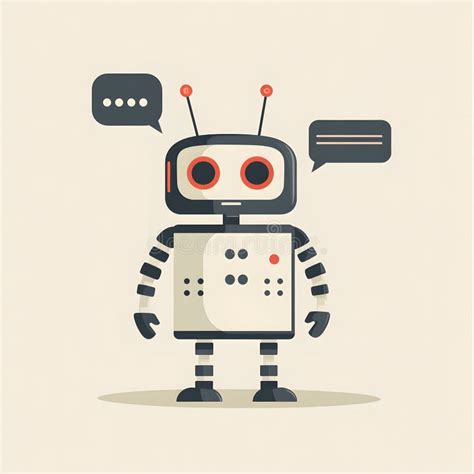 A Modern Vector Illustration Of An Ai Chat Bot Represented As A