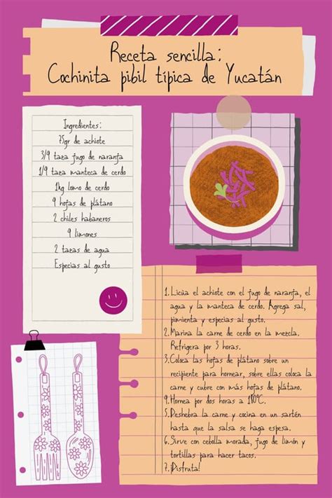 Plantillas Para Recetas De Cocina Gratis Canva