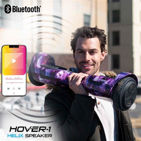 Hover 1 Helix Electric Hoverboard Top Speed 7mph 4 Mile Range Bluetooth Speaker Rider Modes