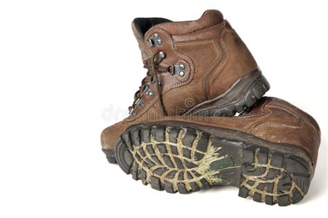 Dirty Hiking Boots Stock Photo Image Of Boots Feet 19661964