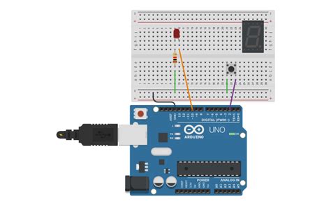 Circuit Design Led On Off Tinkercad