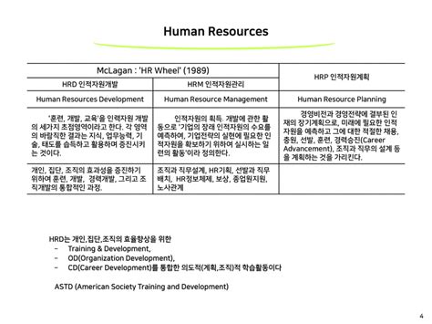 인적자원개발론 정리 경제경영