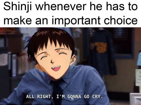 Yo Shinji Get In The Robot R Evangelionmemes
