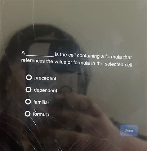 Solved A Is The Cell Containing A Formula That References Chegg Com