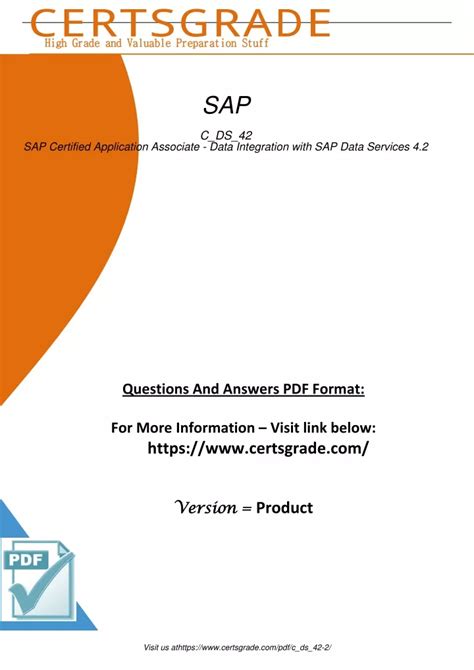 PPT Excel With SAP C DS Exam Master Data Integration As SAP Certified Application Associate
