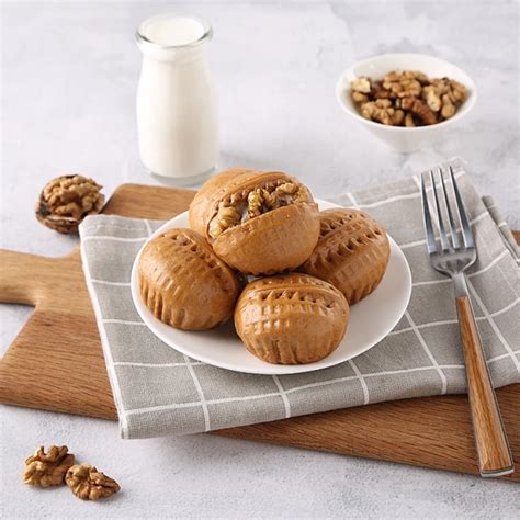 安井 核桃包360g包子早餐 面点 半成品小吃 广式点心10只速冻面点 天猫 花瓣网