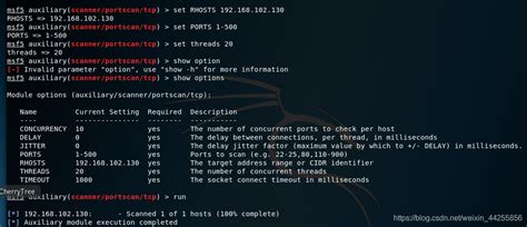 渗透之metasploit技术 端口扫描，漏洞利用 search portscan csdn博客