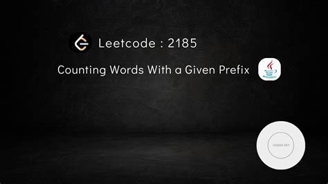 2185 Counting Words With A Given Prefix In Java Easy Solution